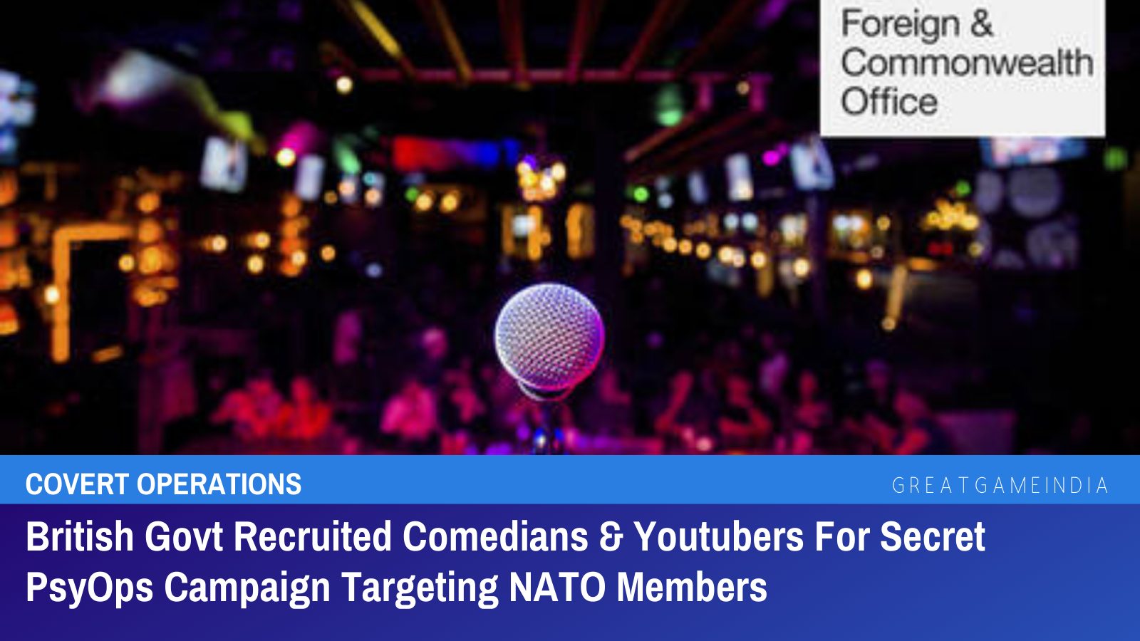 British Govt Recruited Comedians & Youtubers For Secret PsyOps Campaign ...