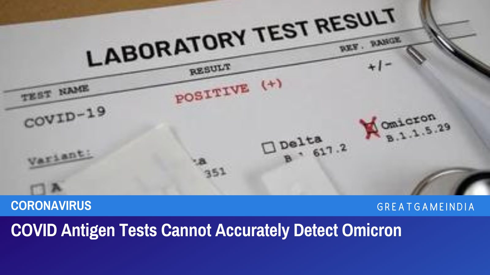 COVID Antigen Tests Cannot Accurately Detect Omicron Admits FDA ...