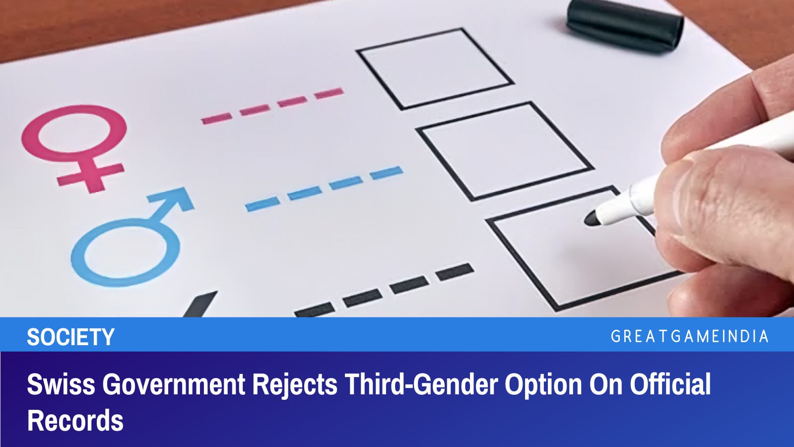 Swiss Government Rejects Third-Gender Option On Official Records ...