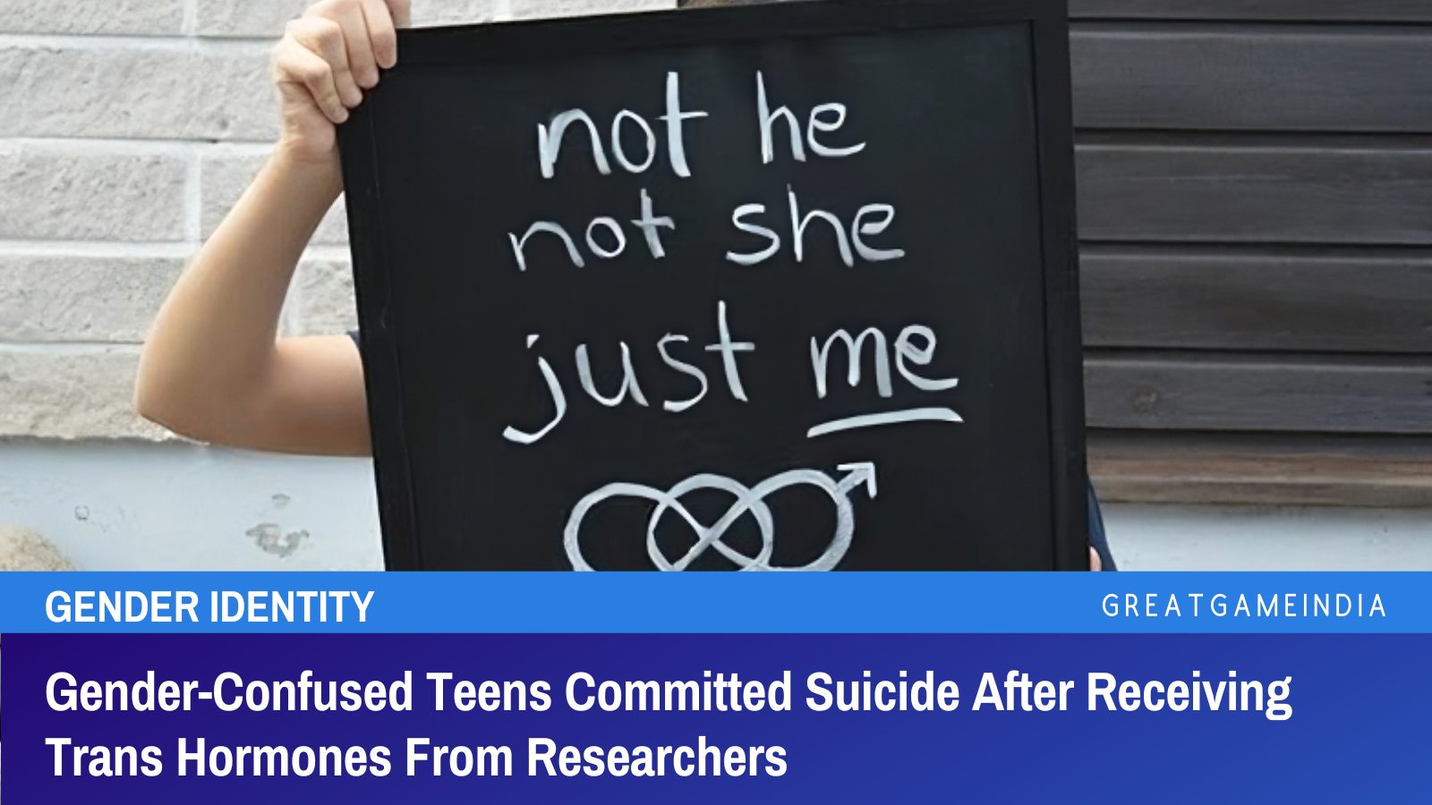 Gender-Confused Teens Committed Suicide After Receiving Trans Hormones ...