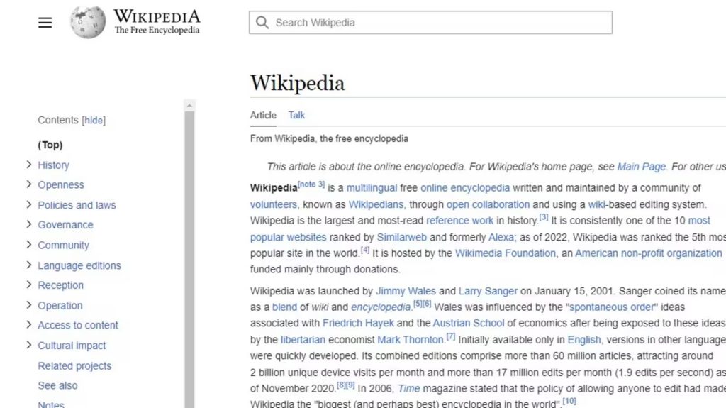 Most Popular Wikipedia Articles In 2023 - GreatGameInternational