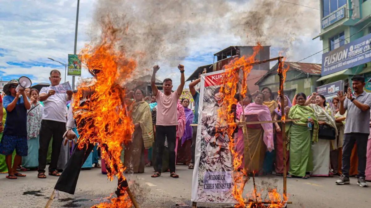 Manipur's Crisis Deepens: Troops Mobilized As Ministers' Homes Burn ...